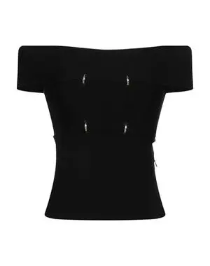 Alexander McQueen Knitted Top - Black