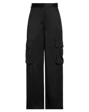 Versace Solid Twill Cargo Pants - Black