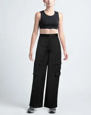 Versace Solid Twill Cargo Pants - Black