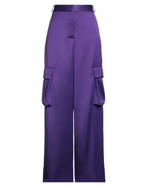 Versace Solid Twill Cargo Pants - Purple