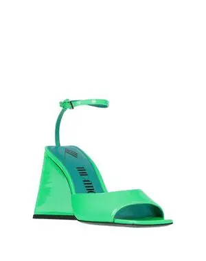 Attico Sandals With Buckle-fastening Ankle Strap - Green