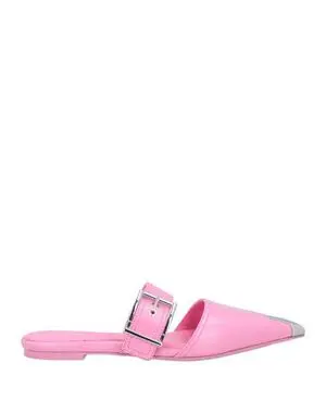 Alexander McQueen Leather Mules With Buckle Fastening - Pink
