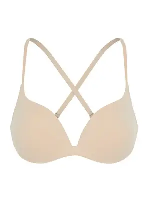 Wacoal Inès Secret Stretch-nylon Push-up Bra - Beige