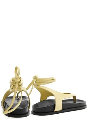 A.emery Shel Lace-up Suede Sandals