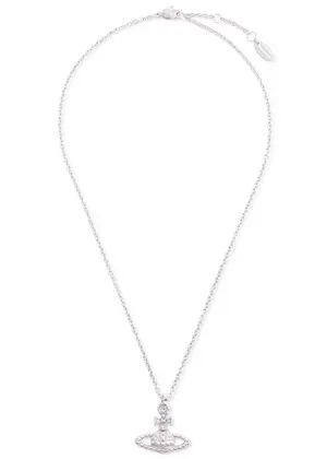 VIVIENNE WESTWOOD Mayfair Bas Relief Orb Necklace Silver