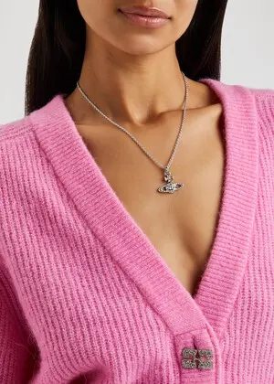 VIVIENNE WESTWOOD Mayfair Bas Relief Orb Necklace - Silver