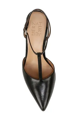 Naturalizer Astrid Pointed Toe Pumps - Black Leather