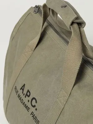 A.p.c. Récupération Travel Bag In Cotton With Printed Logo
