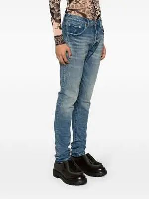 PURPLE BRAND P001 Low-rise Slim-leg Jeans