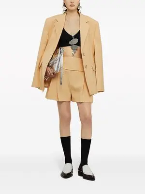 JIL SANDER Single-breasted Crepe Blazer - Orange