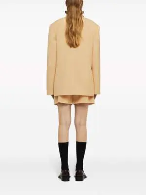 JIL SANDER Single-breasted Crepe Blazer - Orange