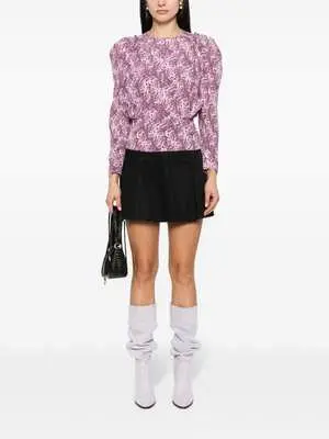 Isabel Marant Étoile Zarga Graphic-print Blouse - Purple