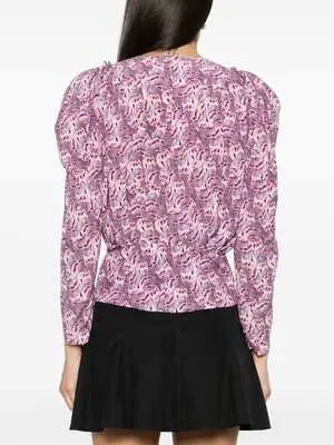 Isabel Marant Étoile Zarga Graphic-print Blouse - Purple