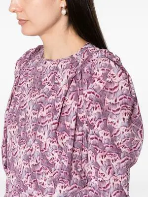 Isabel Marant Étoile Zarga Graphic-print Blouse - Purple