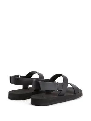 GIUSEPPE ZANOTTI Saiph Logo-plaque Leather Sandals