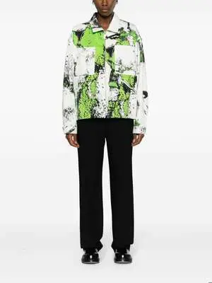 44 LABEL GROUP Corrosive-print Denim Jacket