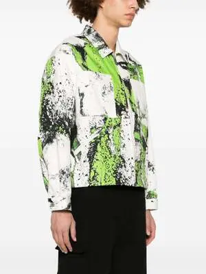 44 LABEL GROUP Corrosive-print Denim Jacket