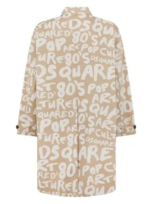 Dsquared2 Logo-print Trench Coat