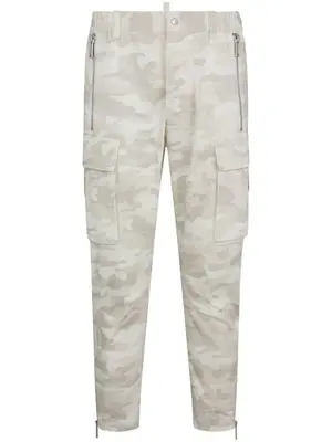Dsquared2 Tapered Camouflage-print Cargo Trousers