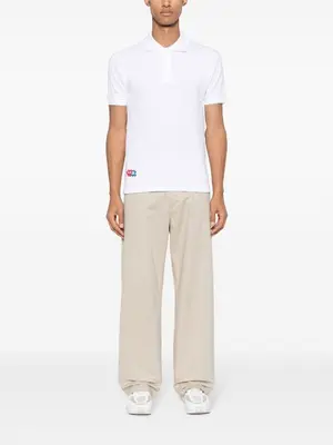 Play Comme Des Garcon X The Artist Invader Pixelated-appliqué Polo Shirt