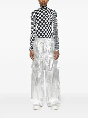 MAISON MARGIELA Drawstring-fastening Metallic Trousers
