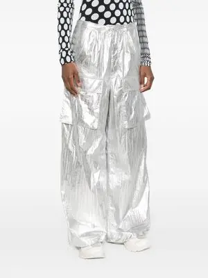 MAISON MARGIELA Drawstring-fastening Metallic Trousers