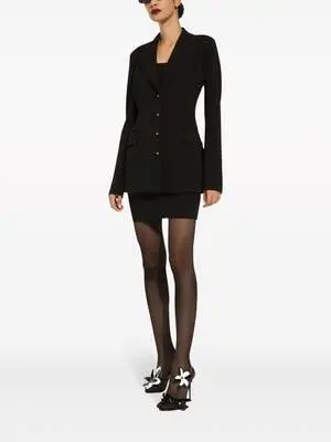 Dolce & Gabbana Single-breasted Fitted Blazer - Black