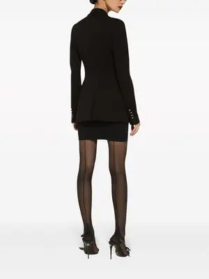 Dolce & Gabbana Single-breasted Fitted Blazer - Black