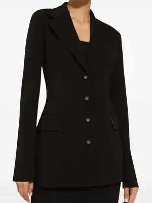 Dolce & Gabbana Single-breasted Fitted Blazer - Black