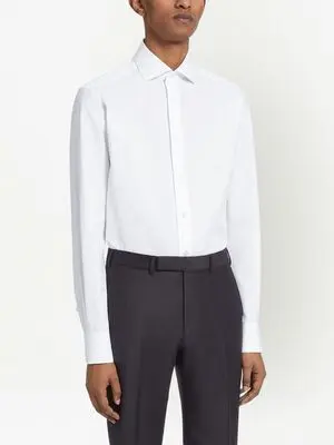 Zegna Tailored-cut Slim Shirt - White