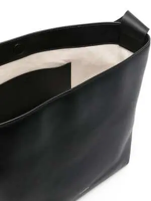 JIL SANDER Cannolo Leather Shoulder Bag