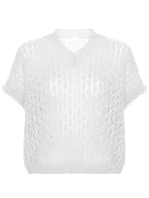 Eleventy V-neck Knitted Top