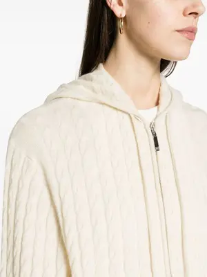 TOTEME Cable-knit Zip-up Hoodie