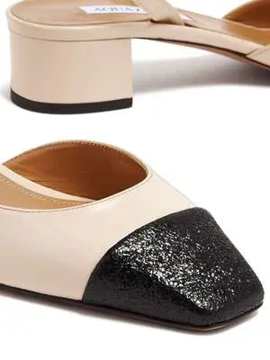AQUAZZURA Two-tone Leather Pumps - Neutrals