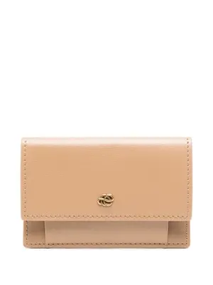 BY MALENE BIRGER Aya Logo-plaque Leather Wallet - Neutrals