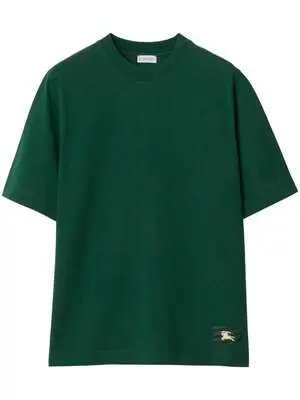 Burberry Equestrian Knight Cotton T-shirt - Green
