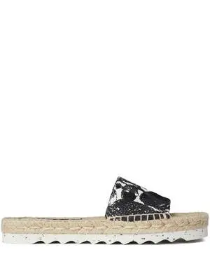 Stella McCartney Gaia Moth Espadrille Slides - Neutrals