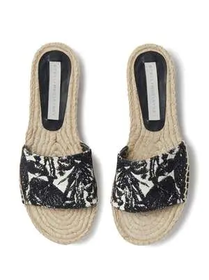 Stella McCartney Gaia Moth Espadrille Slides - Neutrals