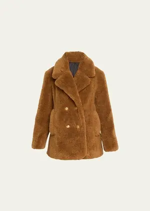 A.L.C. Scout Faux Fur Coat - Brown