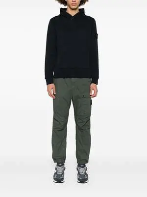 Stone Island Compass-badge Tapered-leg Trousers - Green