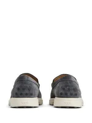 TOD'S Logo-debossed Suede Loafers