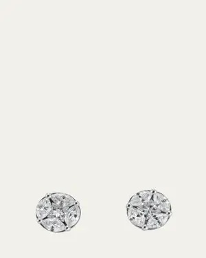 NAM CHO 18k White Gold Diamond Stud Earrings - One-color