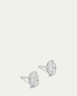 NAM CHO 18k White Gold Diamond Stud Earrings