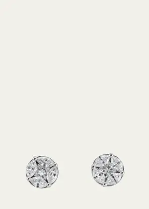 NAM CHO 18k White Gold Diamond Stud Earrings