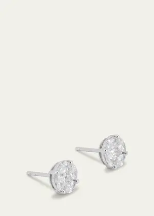 NAM CHO 18k White Gold Diamond Stud Earrings