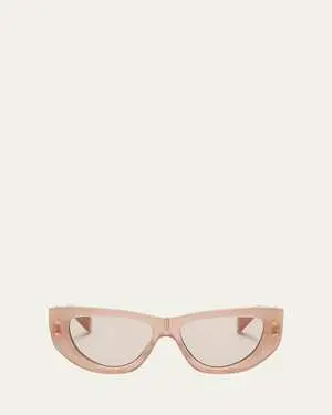 Balmain Balmain B-Muse Acetate And Titanium Cat-Eye Sunglasses Nde Gld