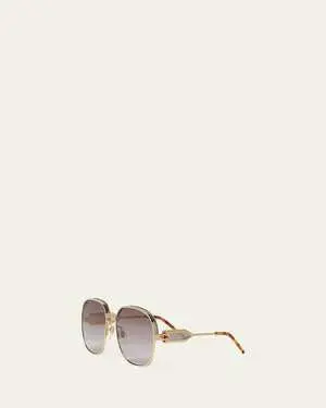 Casablanca Gradient Round Sunglasses