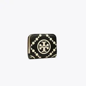 Tory Burch T Monogram Contrast Embossed Mini Wallet