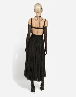 d&g lace dress White S/S 2006 Midi famous brand Dolce Lace midi dress