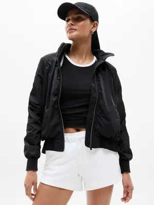 Athleta Jetset Bomber Jacket - Black